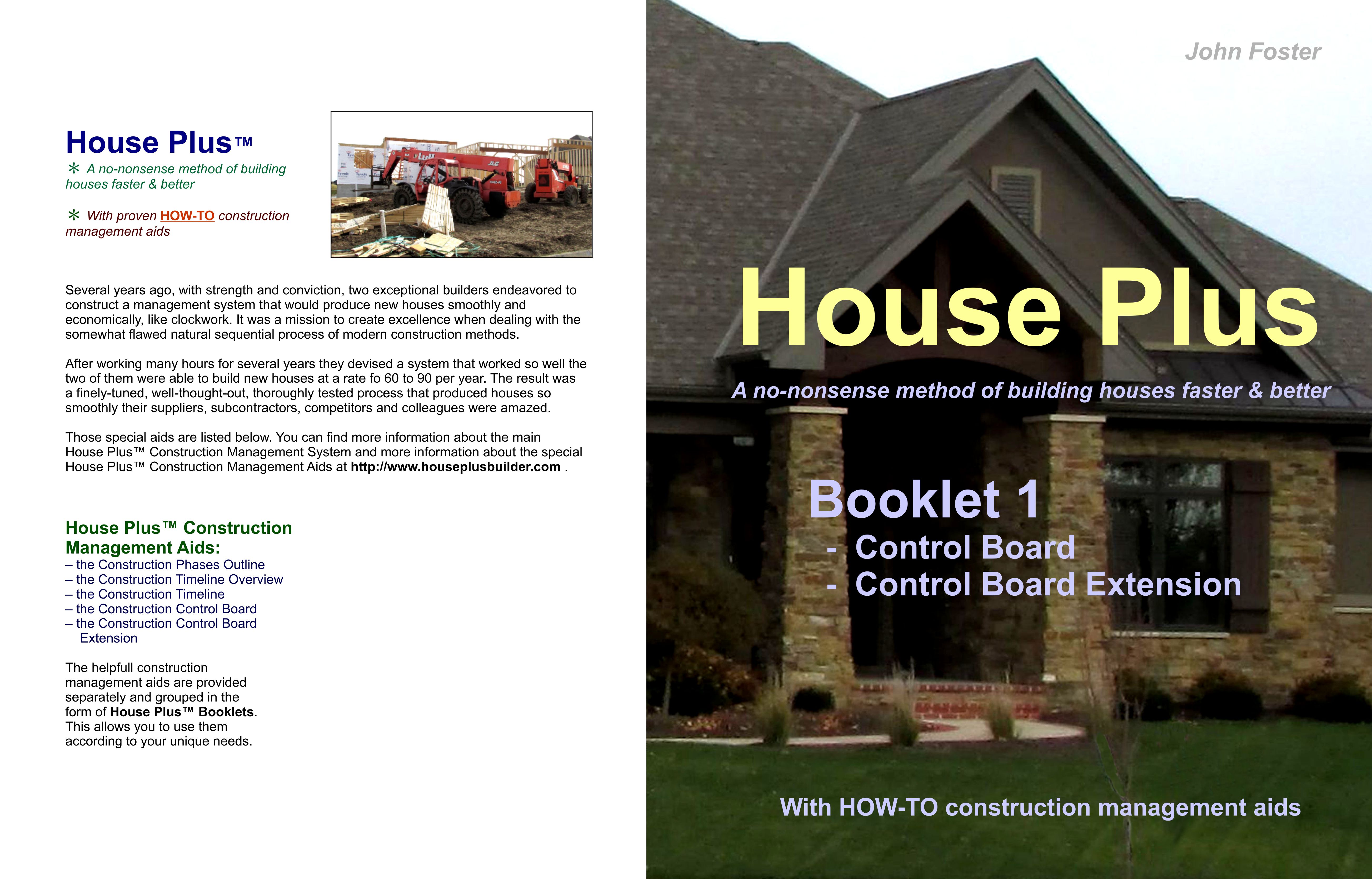 House Plus Management System – with main book and five booklets | House ...